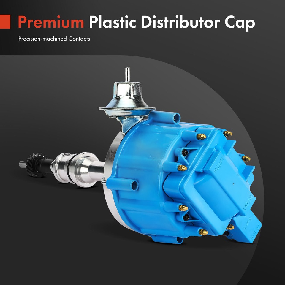 Ignition Distributor with Cap & Rotor for Ford Windsor 221 260 289 302 ...