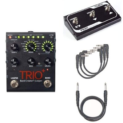 Digitech TRIOPLUS EQ Effects Pedal with Power Supply, Footswitch ...