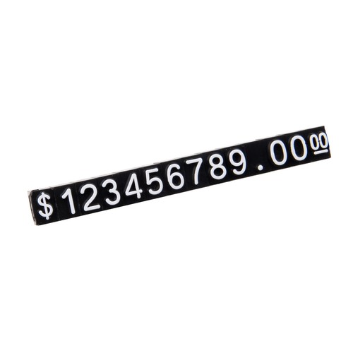 60 Set Price Tag Cube Retail Shop Pricing Display Stand White Numeral ...