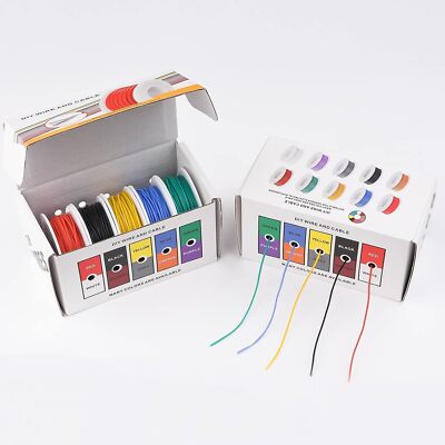 OD:0.8mm 30 AWG Stranded Electrical Wire 30 Gauge Tinned Copper Wires ...