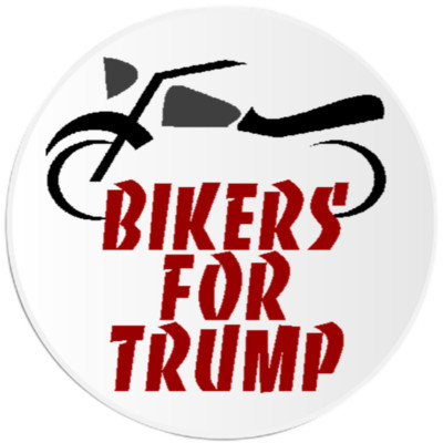 Bikers For Trump - 10 Pack Circle Stickers 3 Inch - Donald Vote ...