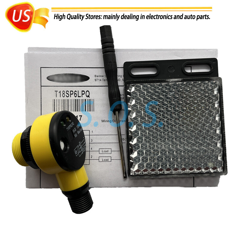 NEW In Box For BANNER Engineering T18SP6LPQ Photoelectric Switch 10 ...