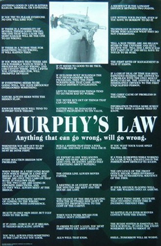 MURPHY'S LAW - HUMOR - NEW 24X36 FUNNY POSTER | eBay