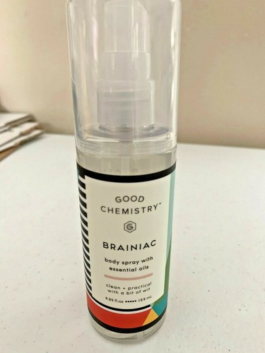 Good Chemistry Brainiac Body Spray With Essential Oils 4.25 Oz ...