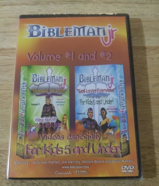 Bibleman Jr Volume 1 & 2 Thankful for Jesus God Loves Everyone DVD for ...