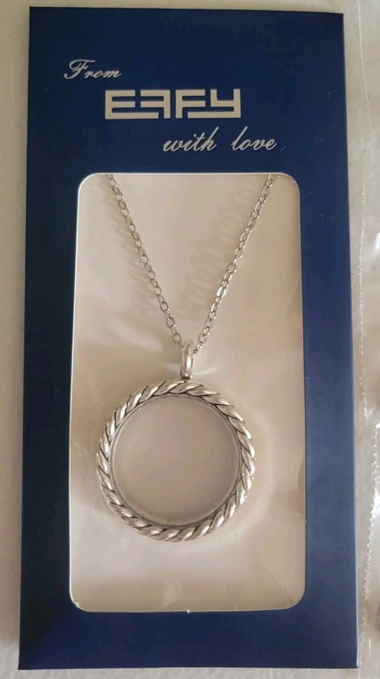 EFFY Locket Pendant 16 CHARMS Necklace XO ️ 45th Anniversary CELEBRITY ...