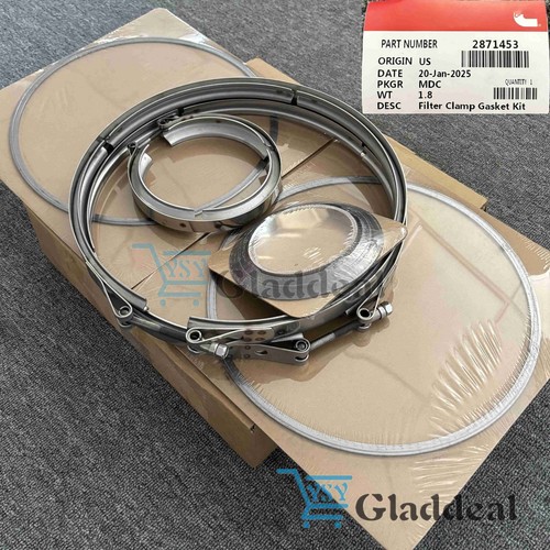 New DPF DOC Filter Clamp Gasket Kit Fit 2871453 2871863 2880215 2880213 ...