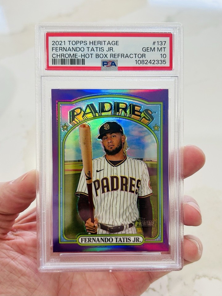 2021 Topps Heritage Fernando Tatis Jr. Chrome Hot Box Refractor #137 ...