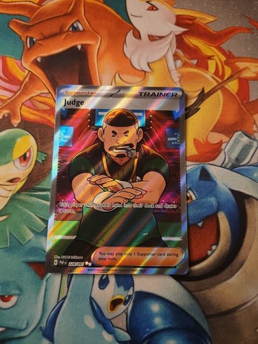 Pokemon Trainer Card Judge 228/091 Paldean Fates Full Art Ultra Rare ...