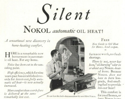 Nokol Automatic Heating for Homes New Silent No Coal 1926 Antique Print ...