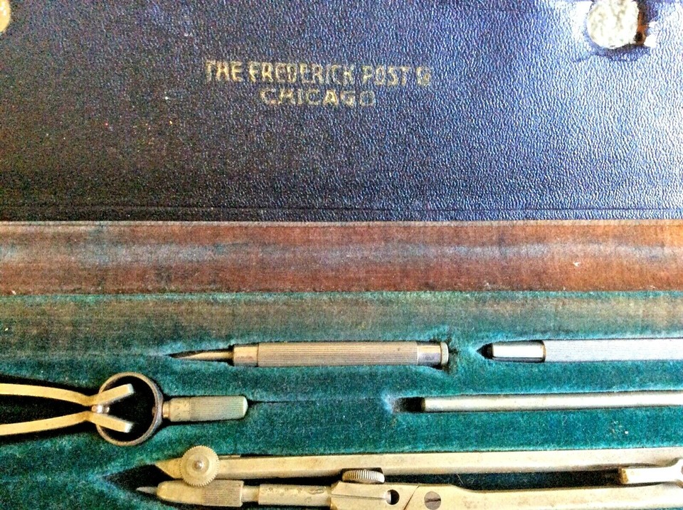 VINTAGE DRAFTING KIT FREDERICK POST GERMANY ARCHITECT SET 1055, RARE | eBay