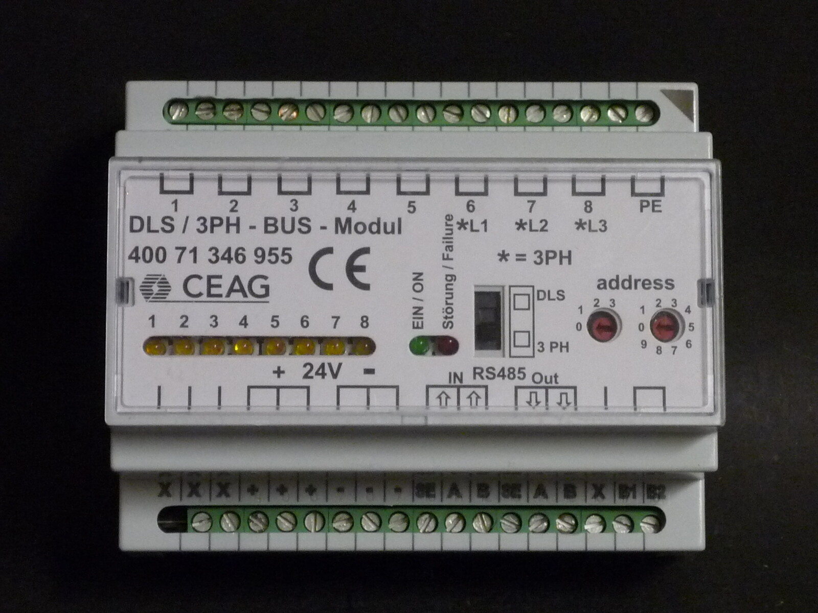 CEAG Elektronisches Überwachungsmodul DLS / 3PH-BUS-Modul 400 71 346 ...