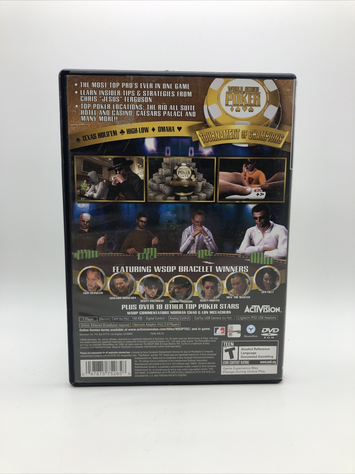 World Series of Poker 2007 Edition PS2 PlayStation 2 47875752658| eBay