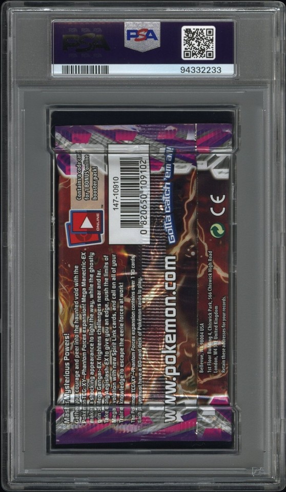 2014 POKEMON XY Phantom Forces FOIL PACK Mega Manectric PSA 10 Gem Mint ...