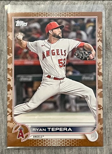 2022 Topps Update Ryan Tepera Camo Parallel 13/25 Angels #US241 | eBay