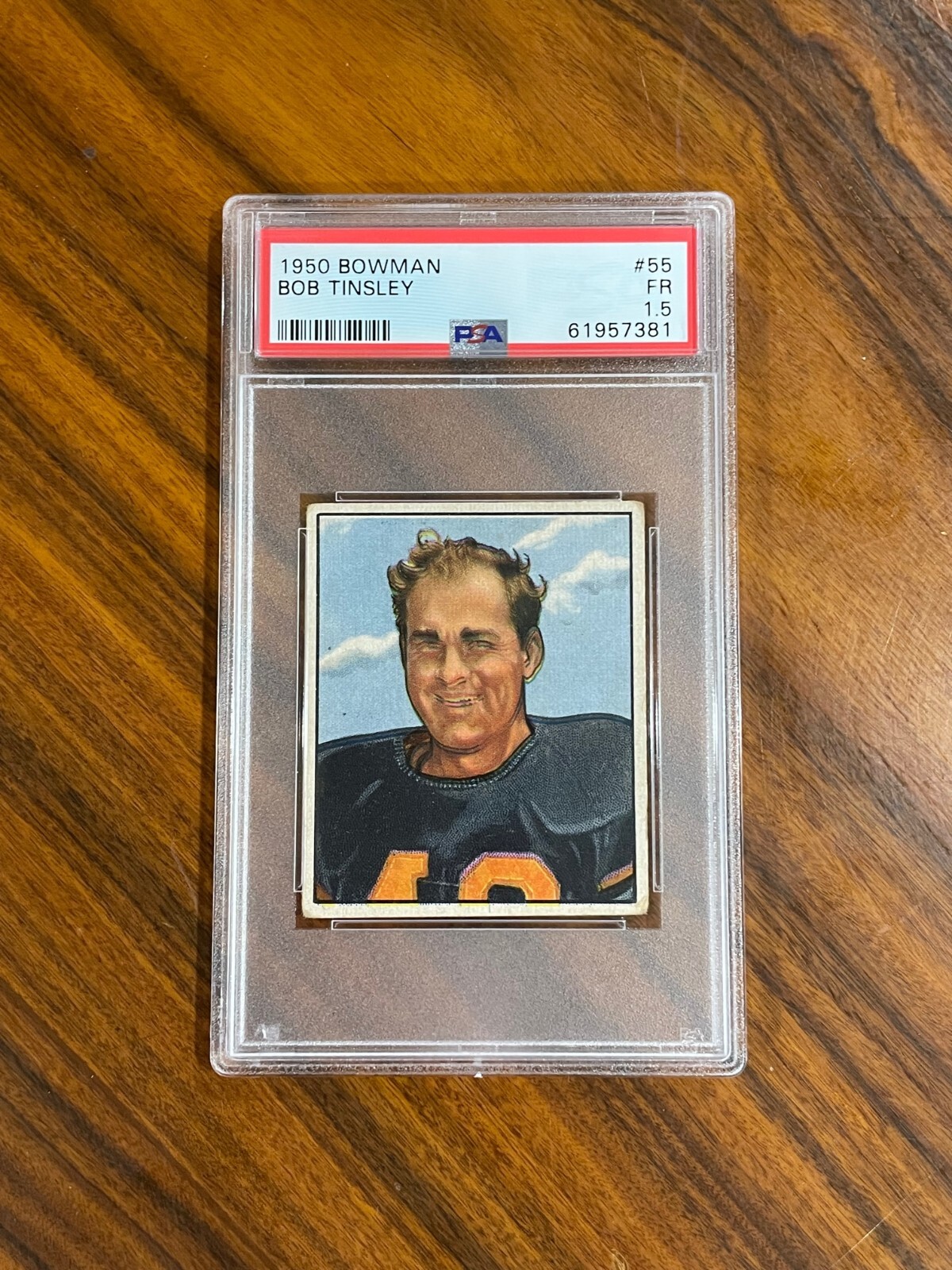 1950 Bowman #55 Bob Tinsley RC PSA 1.5 Pittsburgh Steelers Football ...