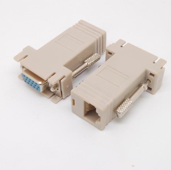 10pcs VGA RGB 15 Pin Extender Female To LAN CAT5/5e RJ45 Ethernet ...