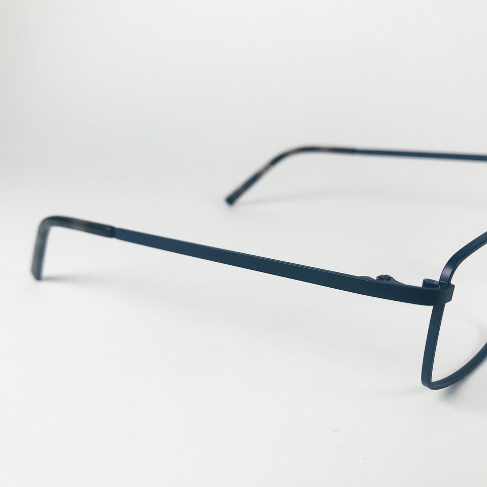 SPECSAVERS eyeglasses SATIN BLUE RECTANGLE glasses frame MOD: HUNTLEY ...