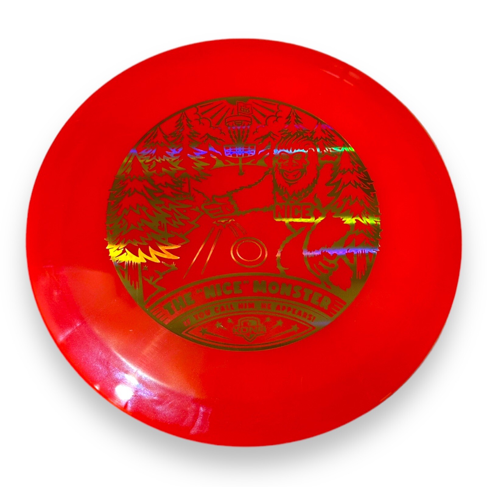 Nice Monster Kona Peach Orange Disc Golf Gold Foil 175 Grams Frisbee | eBay