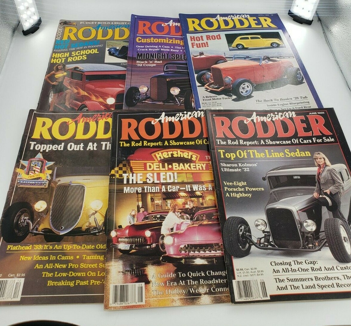 Lot of 6 American Rodder Magazine 1987, 1988, 1989 (E-2) | eBay