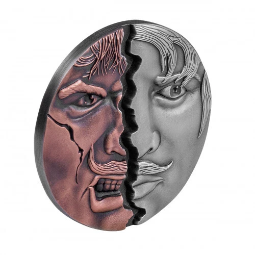 Two Face Drawing With Coin