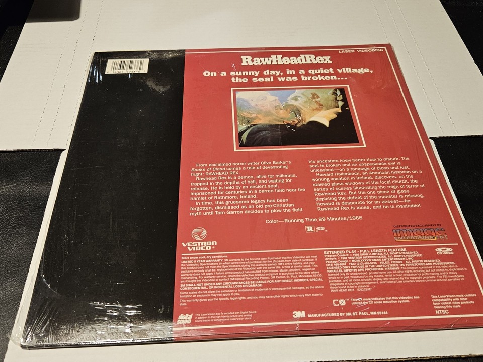 Rawhead Rex (1986) [NTSC/P&S] [ID5233VE] - Laserdisc | eBay