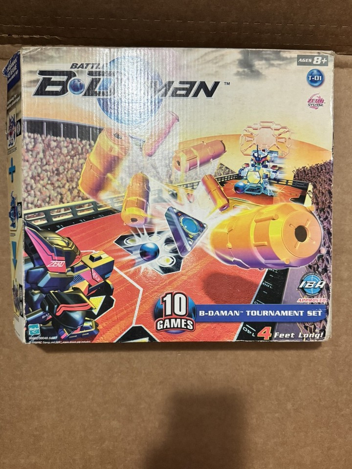 HASBRO BATTLE BDAMAN 10 GAMES B-DAMAN TOURNAMENT SET 4 Feet Long 2005 ...