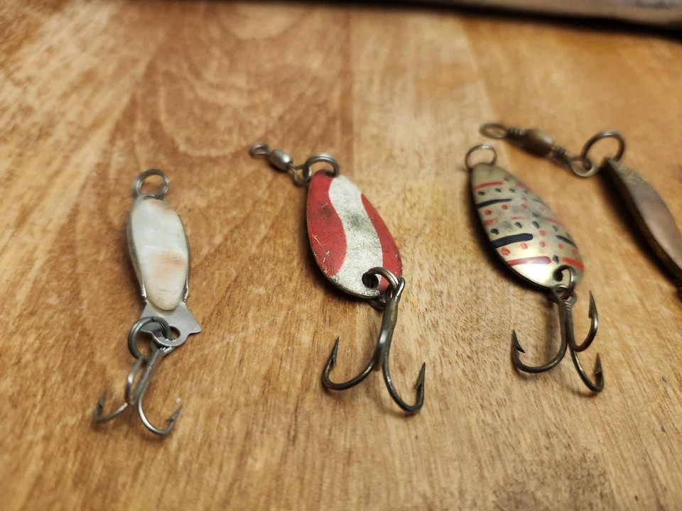Lot of 10 Vintage Trout Fishing Spoons Small Delfin Thommen Chelly ...
