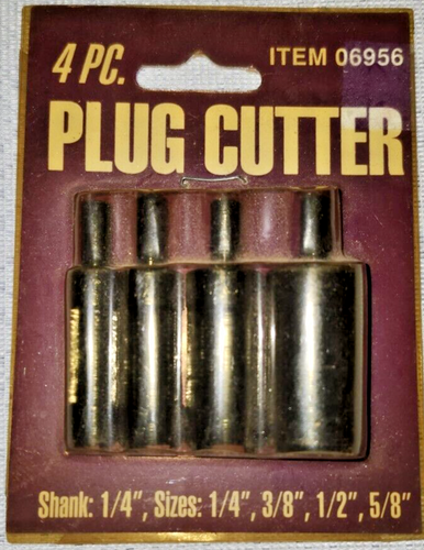 Drill Master Plug Cutter Set 4pc 06956 Harbor Freight Tools 1/4 3/8 1/2 ...