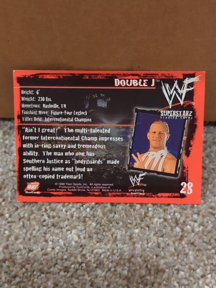 Double J Jeff Jarrett 1998 Comic Images WWF Superstarz Card #28 ...