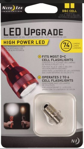 High Power LED Upgrade for C/D Cell Flashlights - Bright, Energy ...