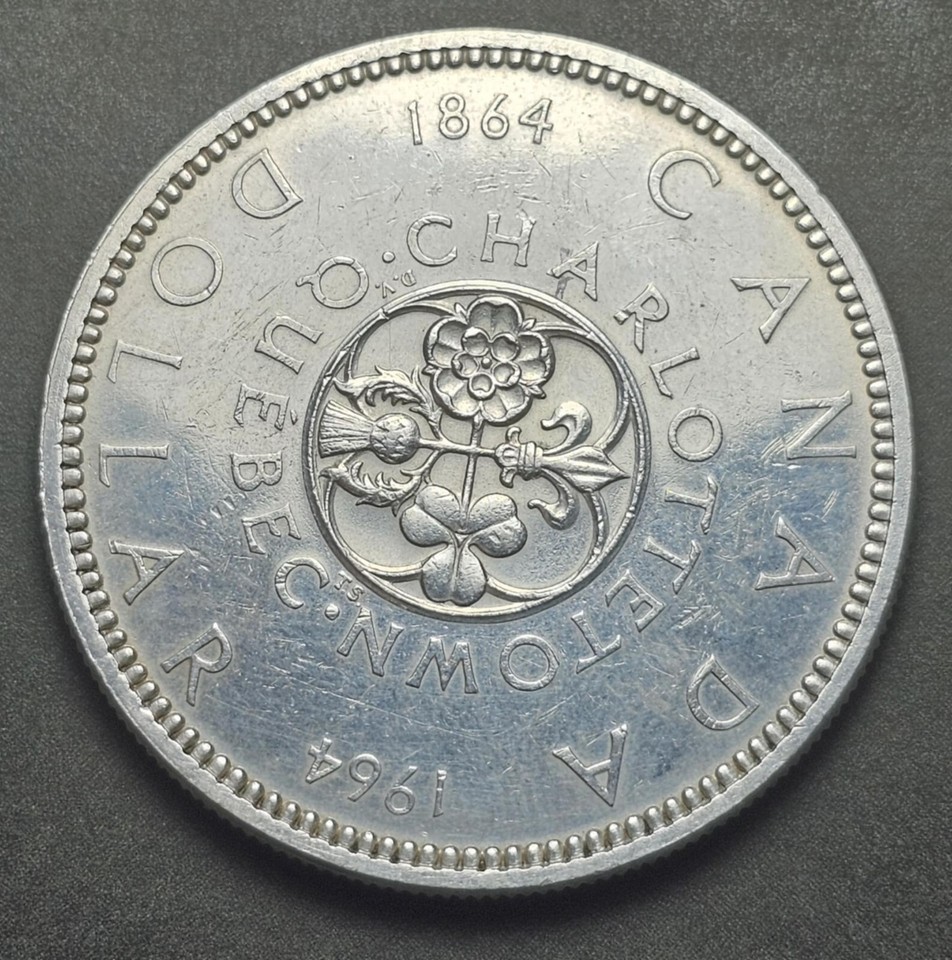 One Dollar Queen Elizabeth II 1964 silver coin Canada | eBay