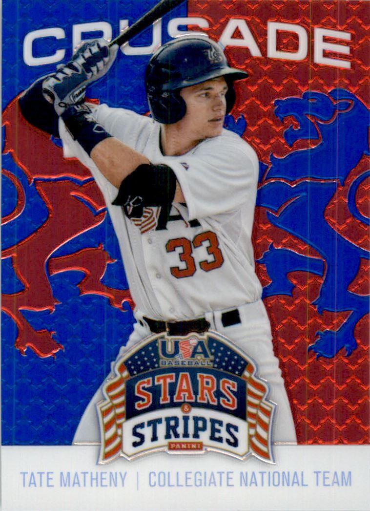 2015 USA Baseball Stars and Stripes Crusade Red and Blue #89 Tate ...