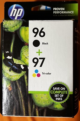 2-Pack OEM Genuine HP 96 97 Black & Tri-Color Ink Cartridges Plus 2 ...