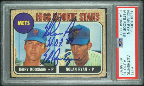 1968 Topps #177 Nolan Ryan Autographed Rookie Card! PSA/DNA 10 Signed ...