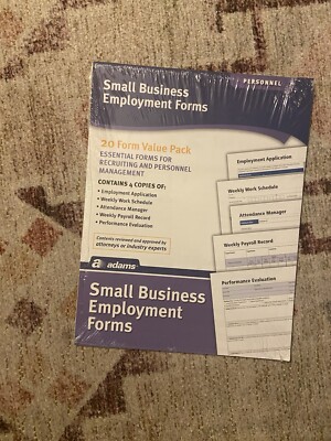 ADAMS Small Business Employment Forms - 20 Form Value Pack - New ...