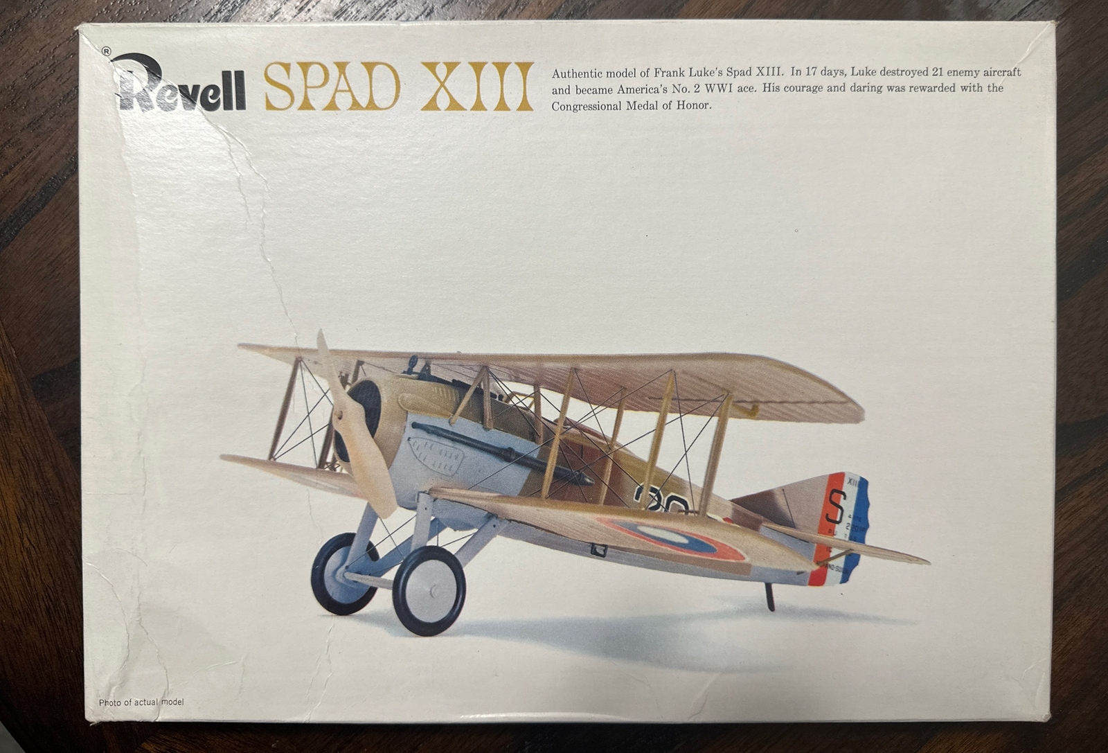 Vintage 1965 Revell Frank Luke's Spad XIII H-290:200 Model Airplane Kit ...