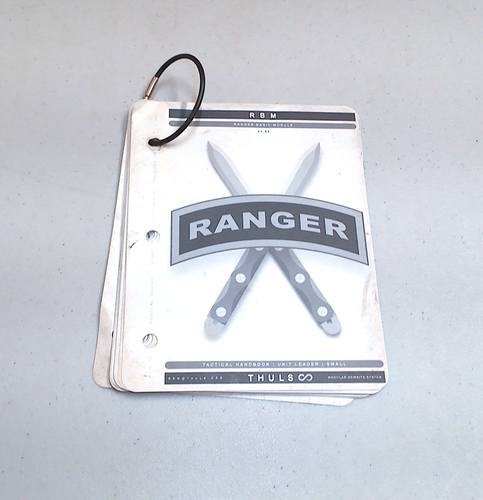 US Army Ranger Basic Module RBM THULS Tactical Handbook Unit Leader ...