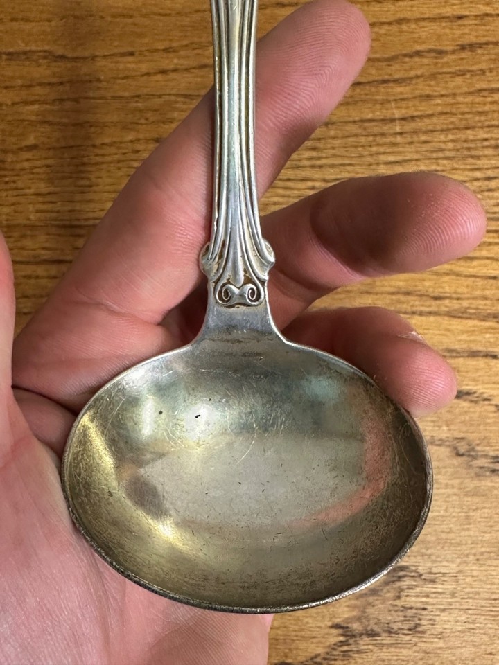 Vintage H.B. Stanwood Pure Coin Silver .900 Serving Spoon Boston c ...