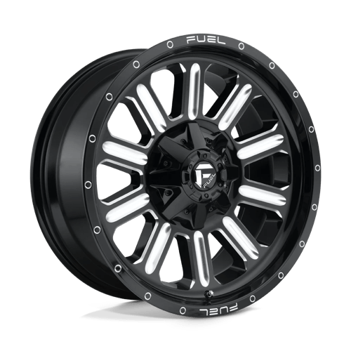 Fuel 1PC D620 HARDLINE 20X9 8X180 1 124.20 GLOSS BLACK MILLED Wheel/Rim ...