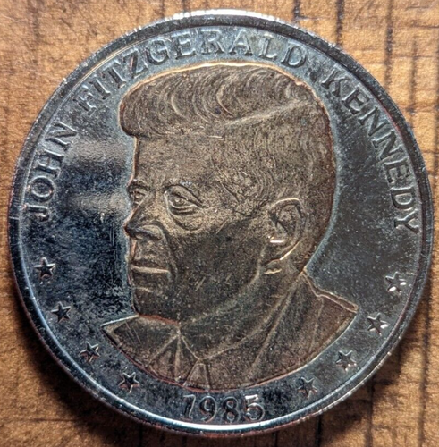 John Fitzgerald Kennedy Two Tone Gold Silver Colored Coin Medallion ...