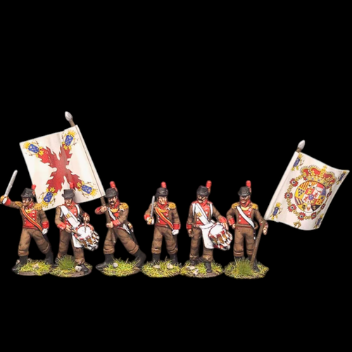 Spanish Infantry Command: Round Hats, 28mm Napoleonic Wargame & Display ...