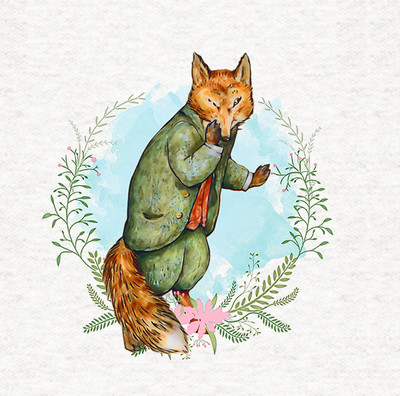 Beatrix Potter Peter Rabbit Mr Fox Fabric Craft Panels 100% Cotton or ...