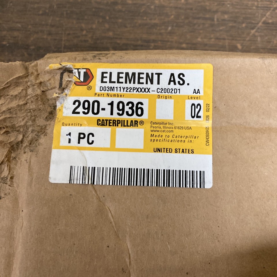 Caterpillar Oem Filter Element 290-1936. Cat Nos Filter Element ...