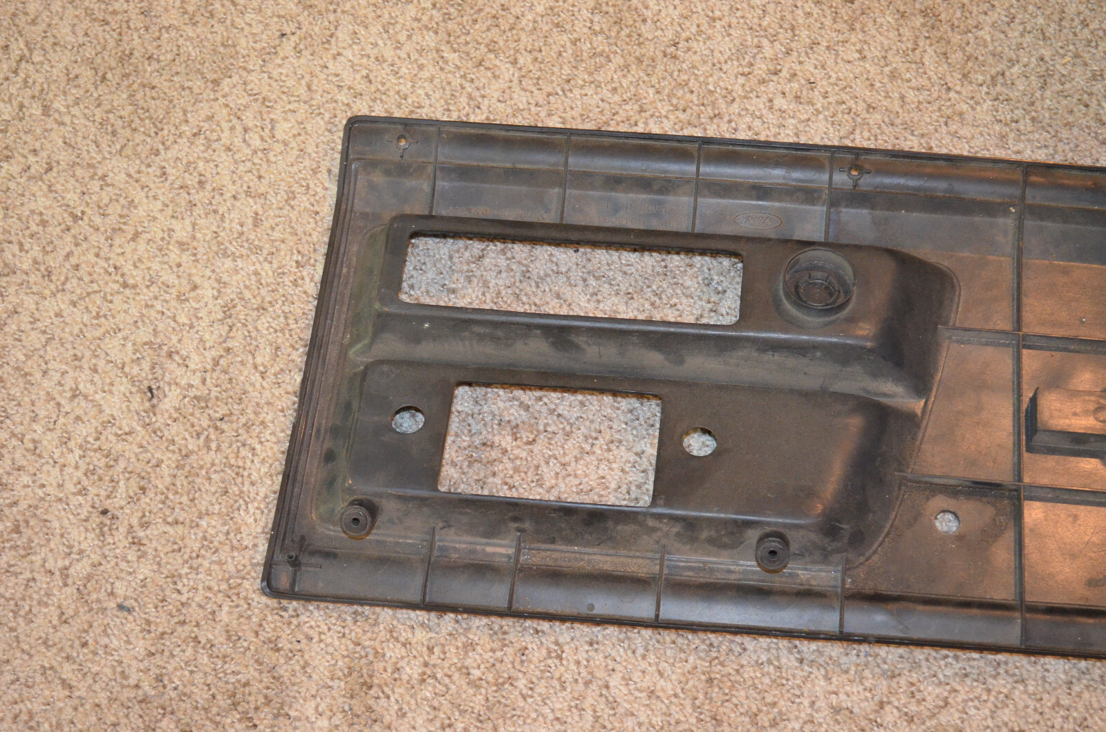 1976 1977 FORD ECONOLINE VAN E150 DASH BEZEL TRIM PANEL EXTRA HOLE ...
