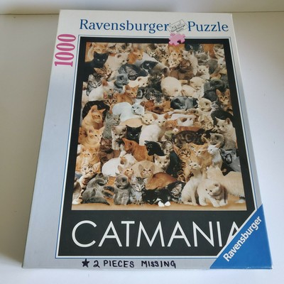 Ravensburger Catmania 1000 PC Jigsaw Puzzle 156290 1997 Cats Kittens | eBay