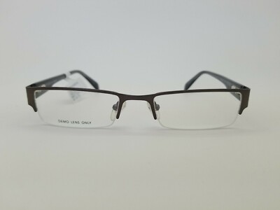 2 Units New PRESCRIPTION GRADE EYEGLASS FRAME MATTE DARK GUNMETAL 49-18 ...