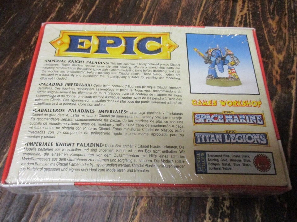 Epic 40K Imperial Knight Paladins Box New in Box Citadel Miniatures | eBay