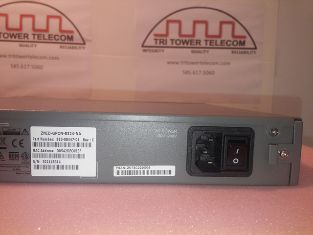 ZNID-GPON-8324-NA ZHONE MDU GPON ONT 24 10/100BASE-T 24 POTS NA POWER ...