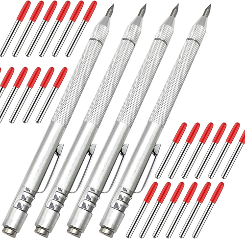 NEPAK 4 Pack Metal Scribe Tool,Tungsten Carbide Scriber Pen with Magnet ...